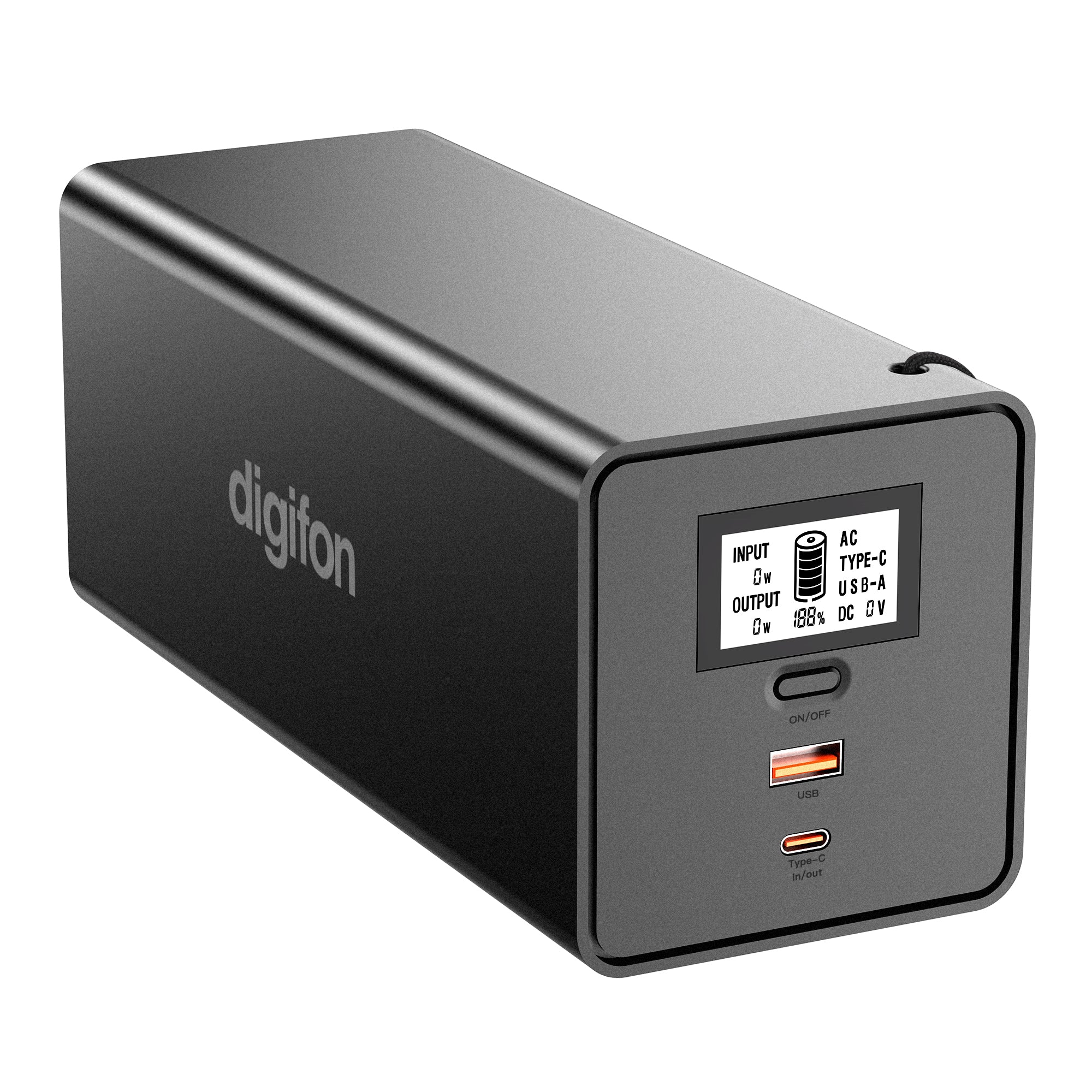 Digifon Gorilla AC2 - 200W 60,000 mAh Dual USB AC Powerbank Black ...