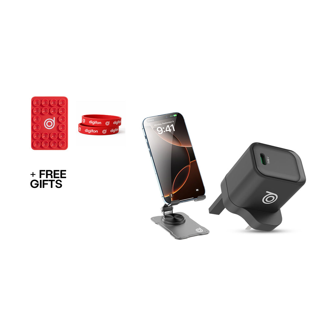 Cheetah Power Pack 2C: Cheetah 2C 20W Wall Charger + Rotating Desktop ...